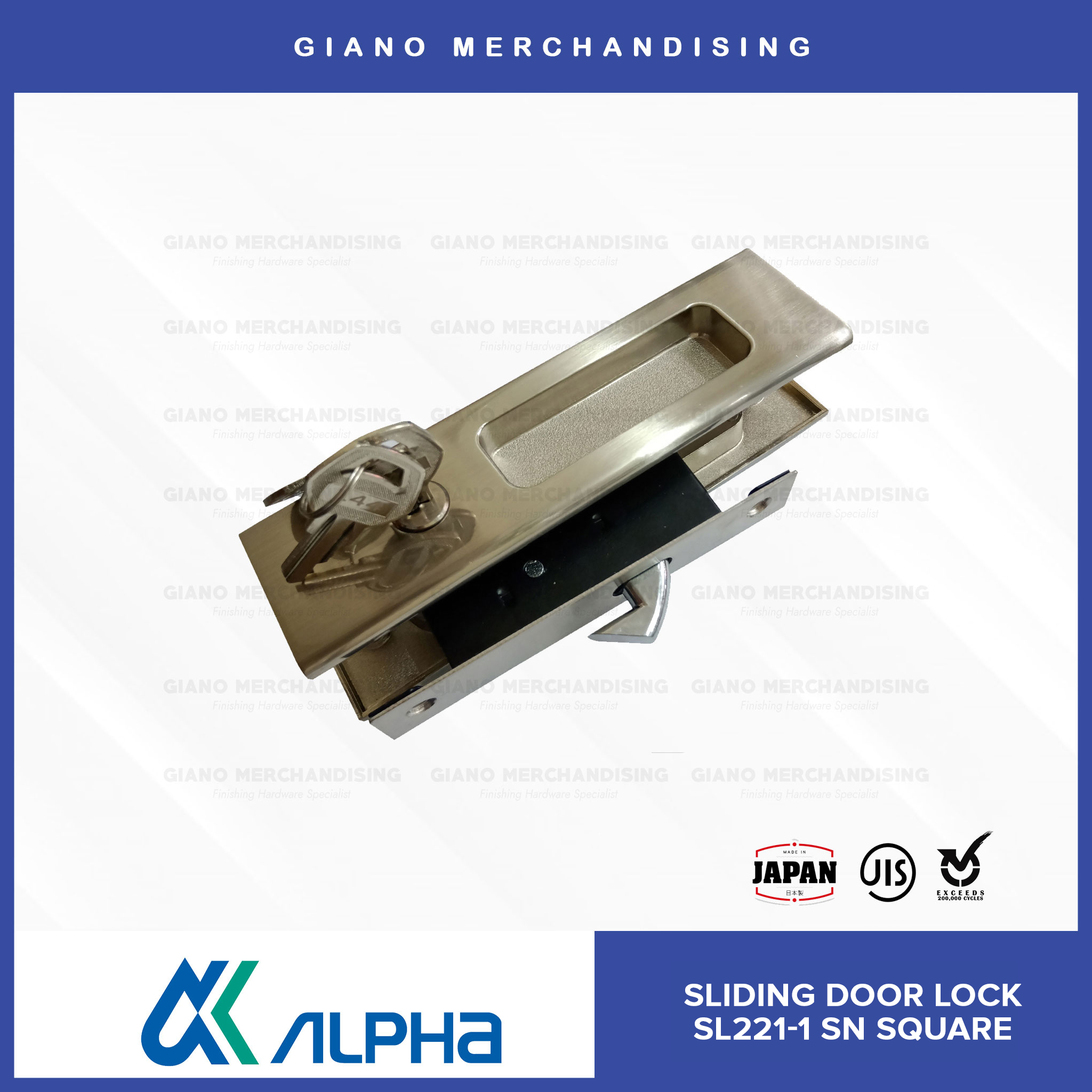Sliding Door Lock SL221-1 SQUARE | Lazada PH