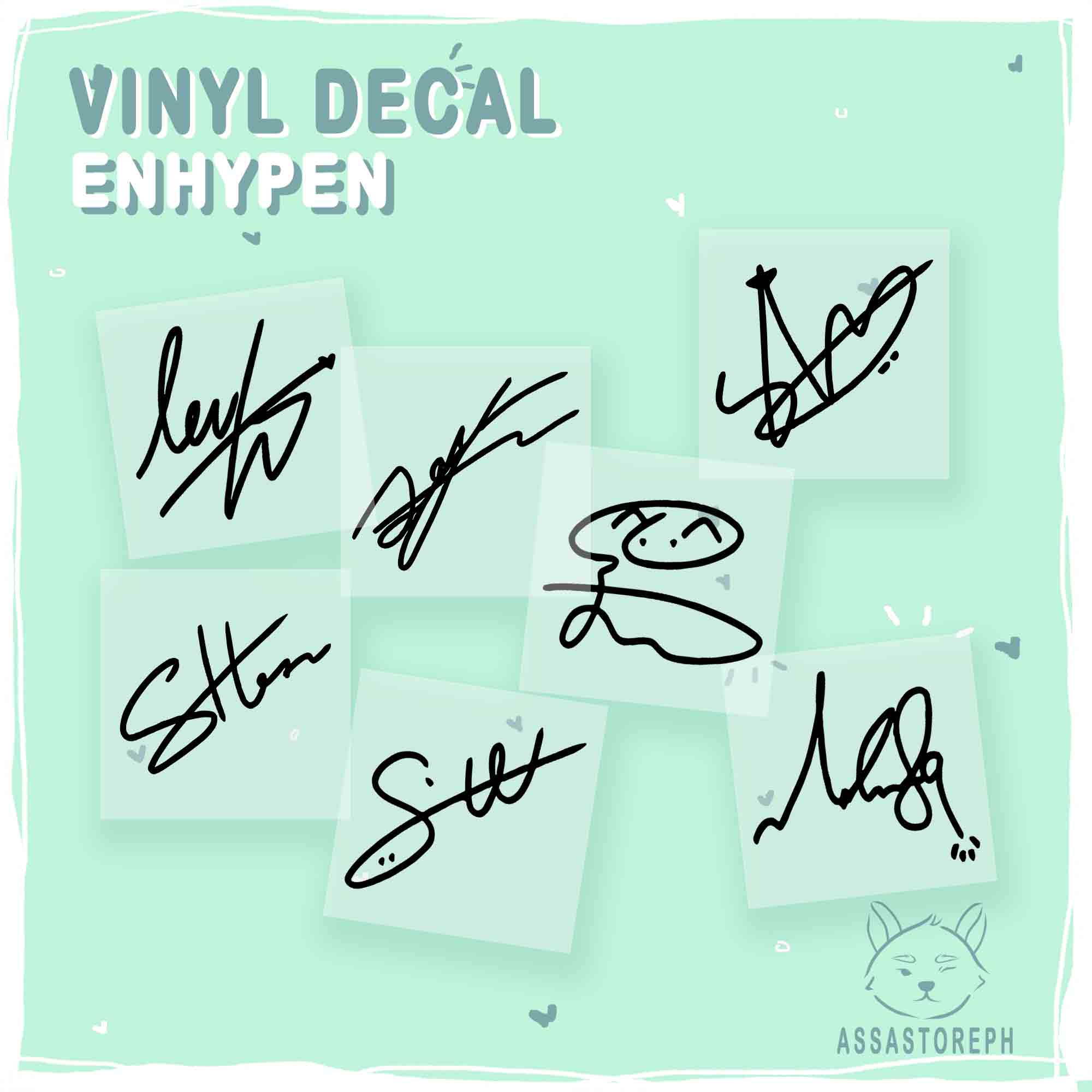 ENHYPEN Signature Decal Waterproof Sticker | Assastoreph | Lazada PH