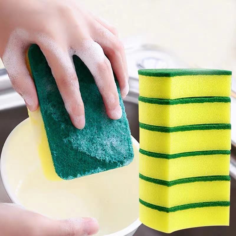 High-density dipped double-sided dishwashing sponge kitchen cleaning ...