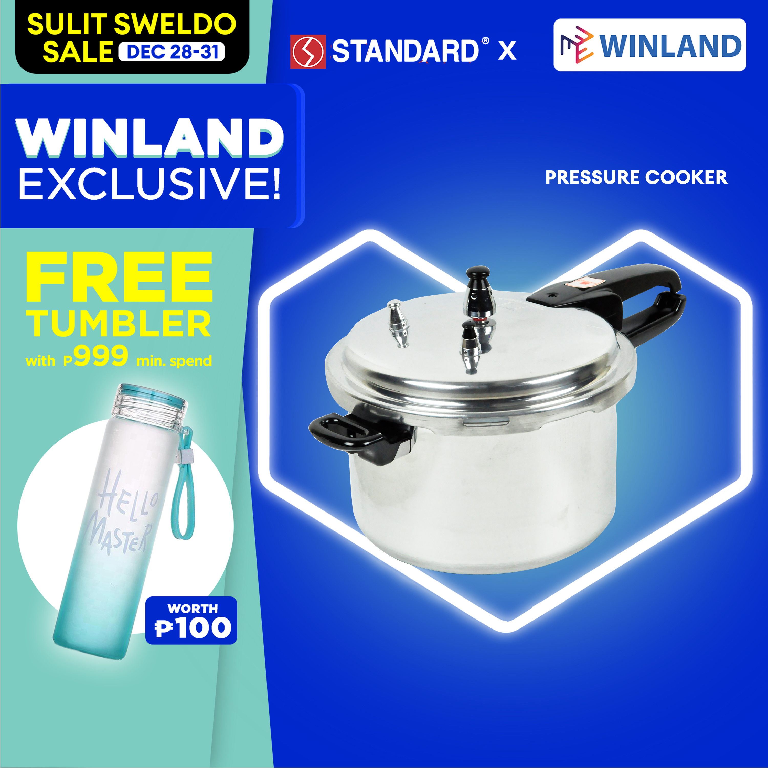 Standard Appliances Original Pressure Cooker 6 Quarts / 5.6 Liters SPC ...