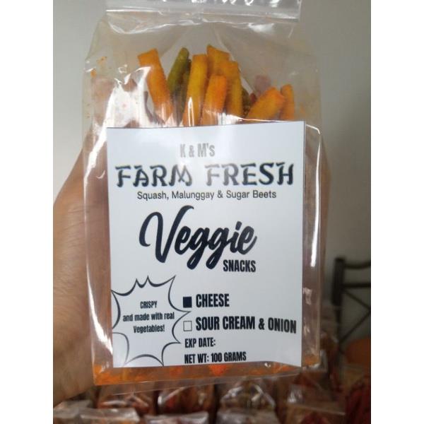 K M's FARM FRESH Squash Malunggay and Sugar beets Mixed Veggie snacks ...