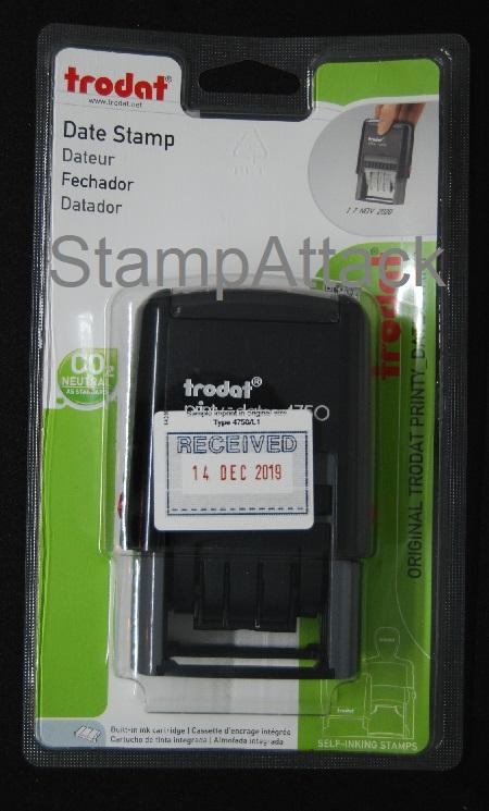 Trodat Printy Dater 4750 w/ RECEIVED | Lazada PH