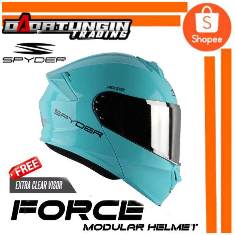 SPYDER Force Modular Helmet + FREE Extra Clear Visor | Lazada PH