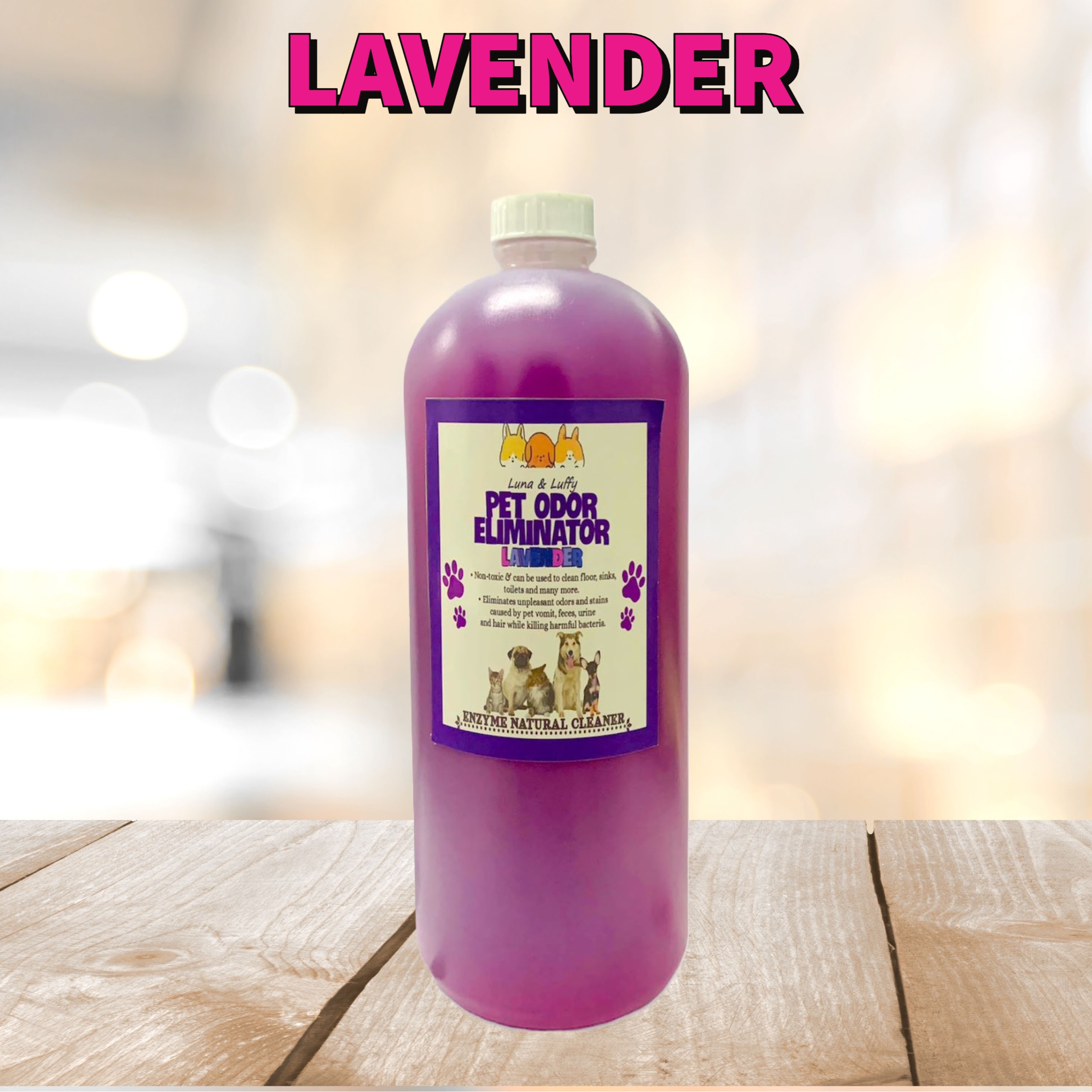 Pet Odor Eliminator Cat Dog Poop & Pee Deodorizer/Disinfectant 1Gallon ...