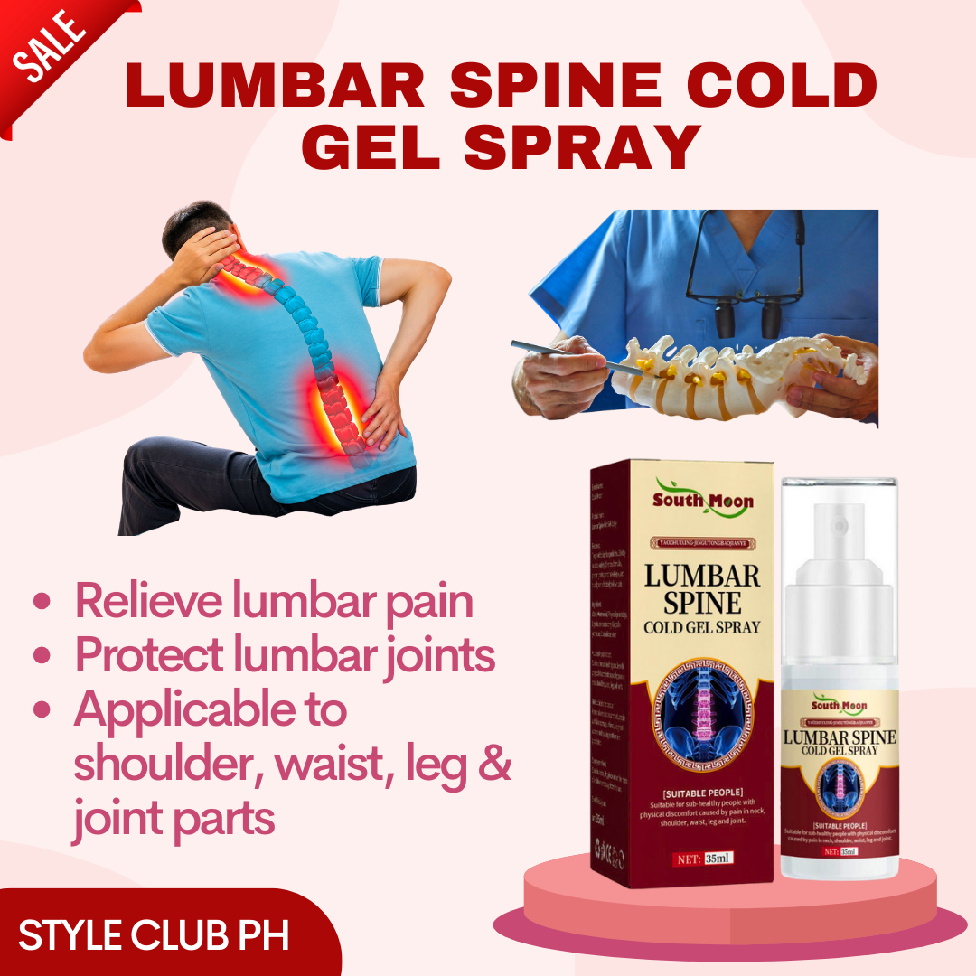Lumbar Spine Cold Gel Spray: Back Pain Relief for Cervical , Sciatica ...