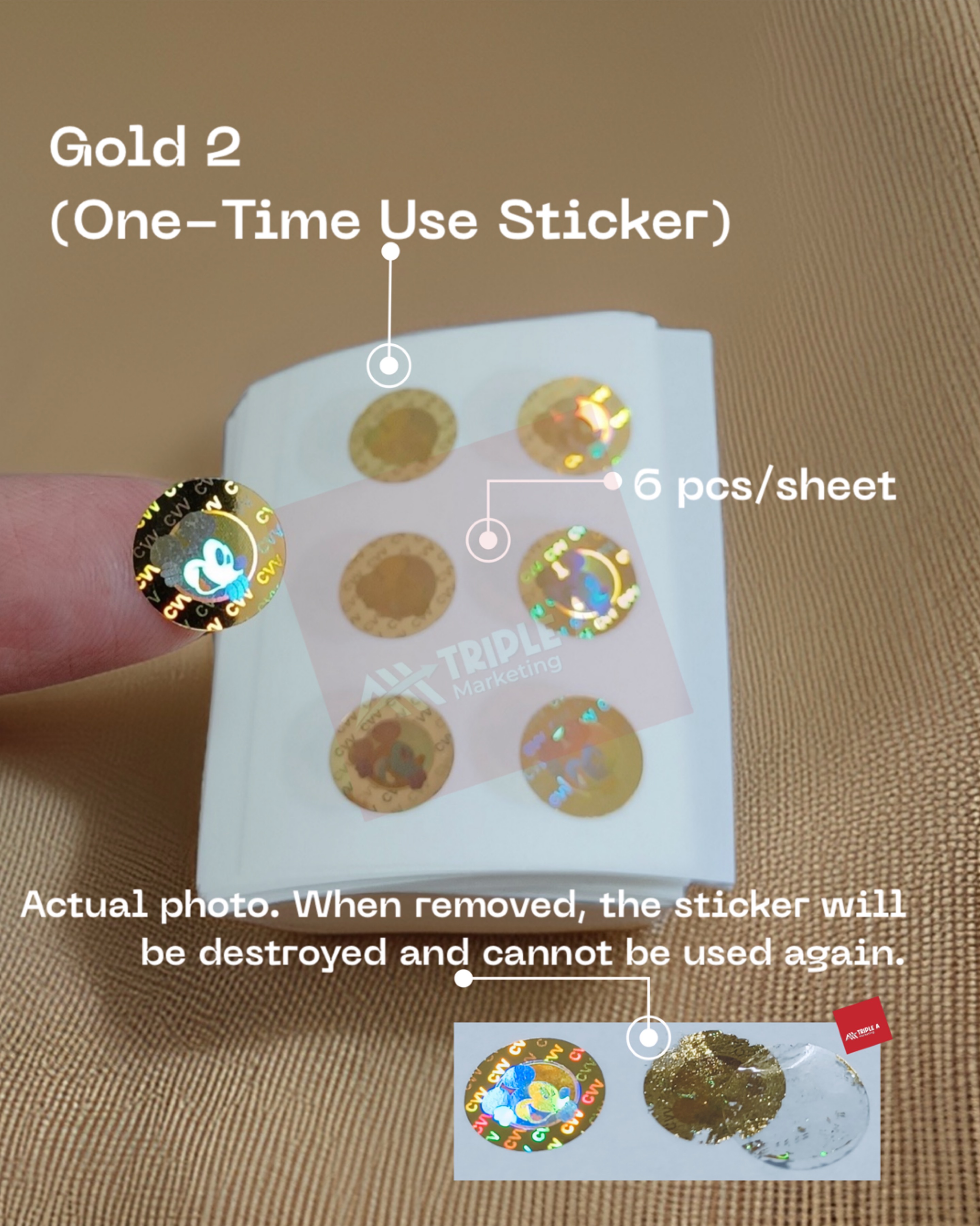 Credit And Debit Card CVV Security Seal Label Protection With Void And ...