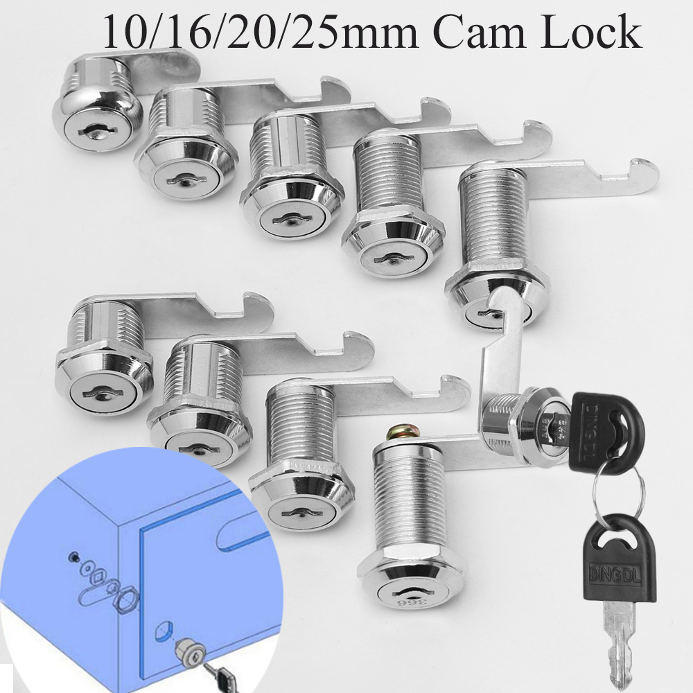【Ready Stock/COD】🔥10/16/20/25mm Cam Lock for Door Cabinet Mailbox ...