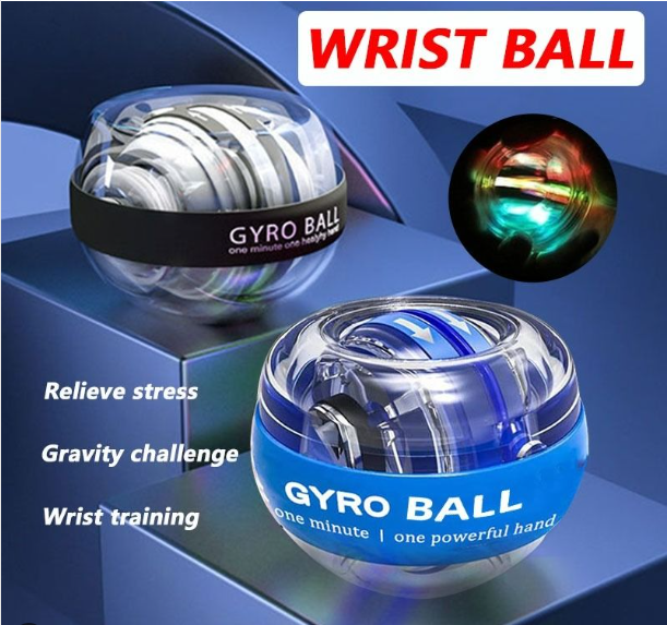 RRH LED Wrist Power Hand Ball Hand Muscle Force Trainer Gyroscope ...