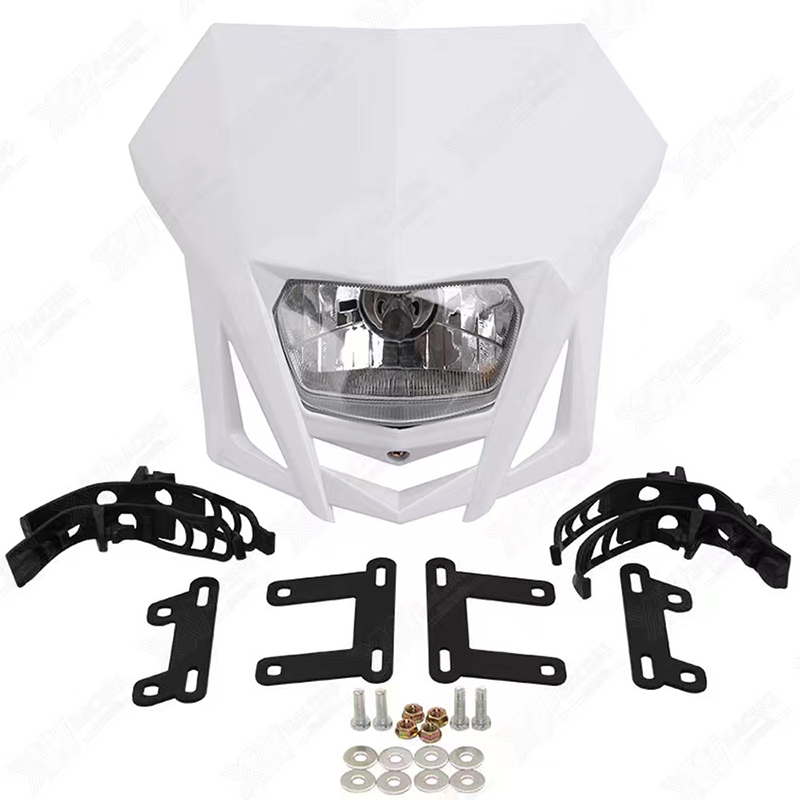 Dirt Bike Supermoto Universal Headlight Kit Motorcycle Head Lamp S2 12V ...