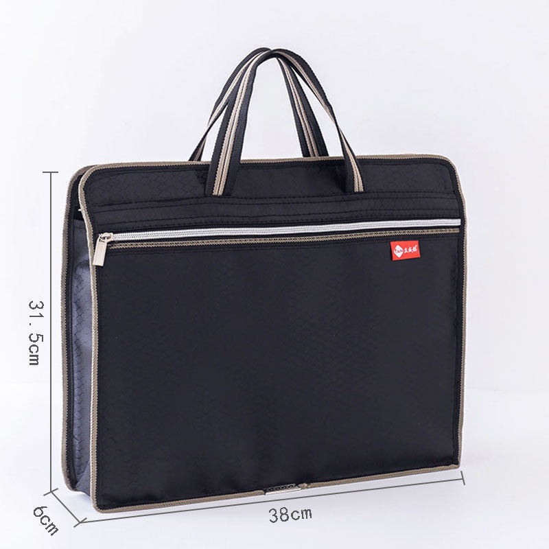 Large Capacity Briefcase Folder Tote Bag Storage Handbag Waterproof ...