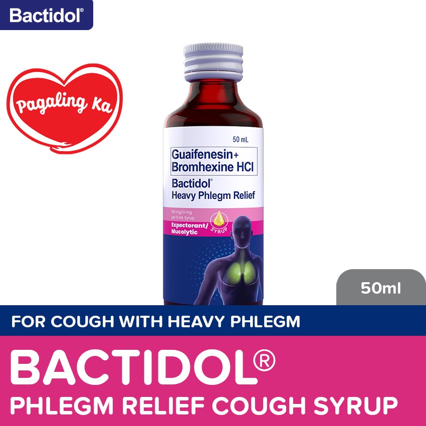 Bactidol Heavy Phlegm Relief 50ml Syrup for Cough with Phlegm | Lazada PH