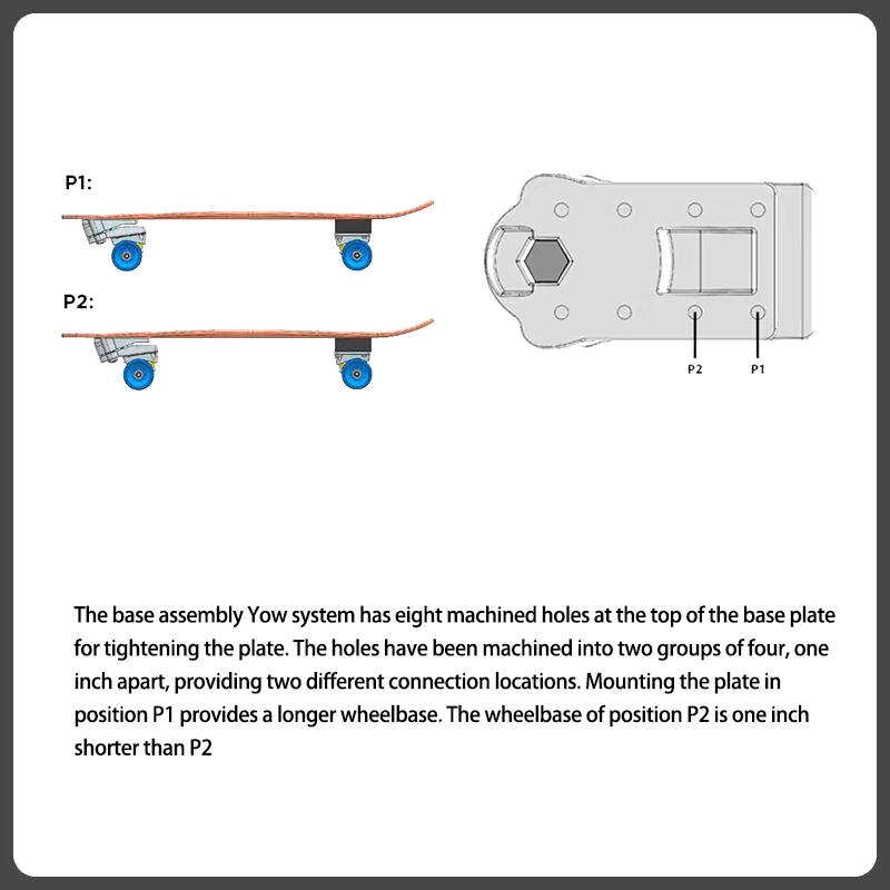 For YOW S5 Surf Skate Trucks S5 Surf Skateboard Trucks Adapter ...