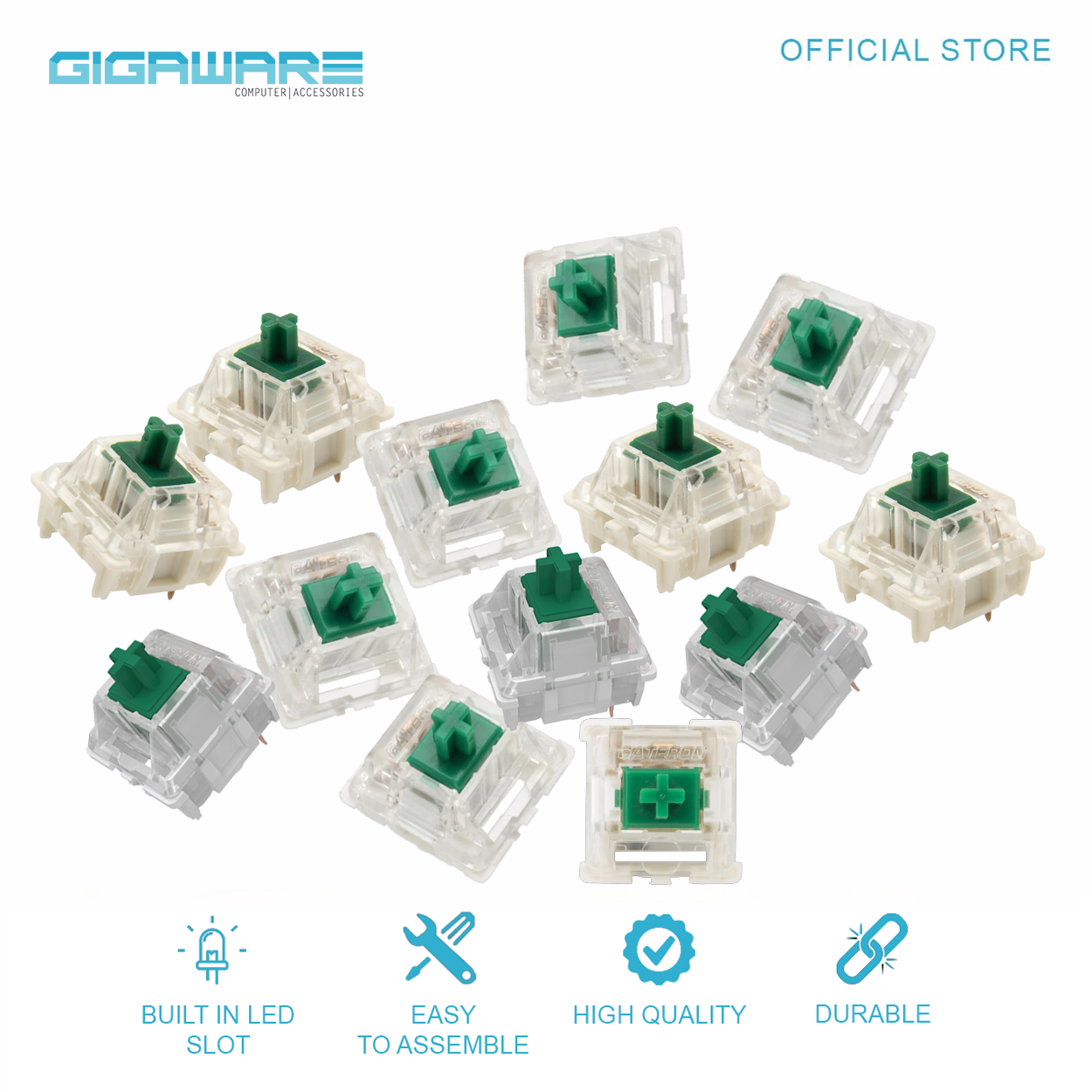 Gigaware Gateron Switch SMD KS-9 for Hot swappable and Custom ...
