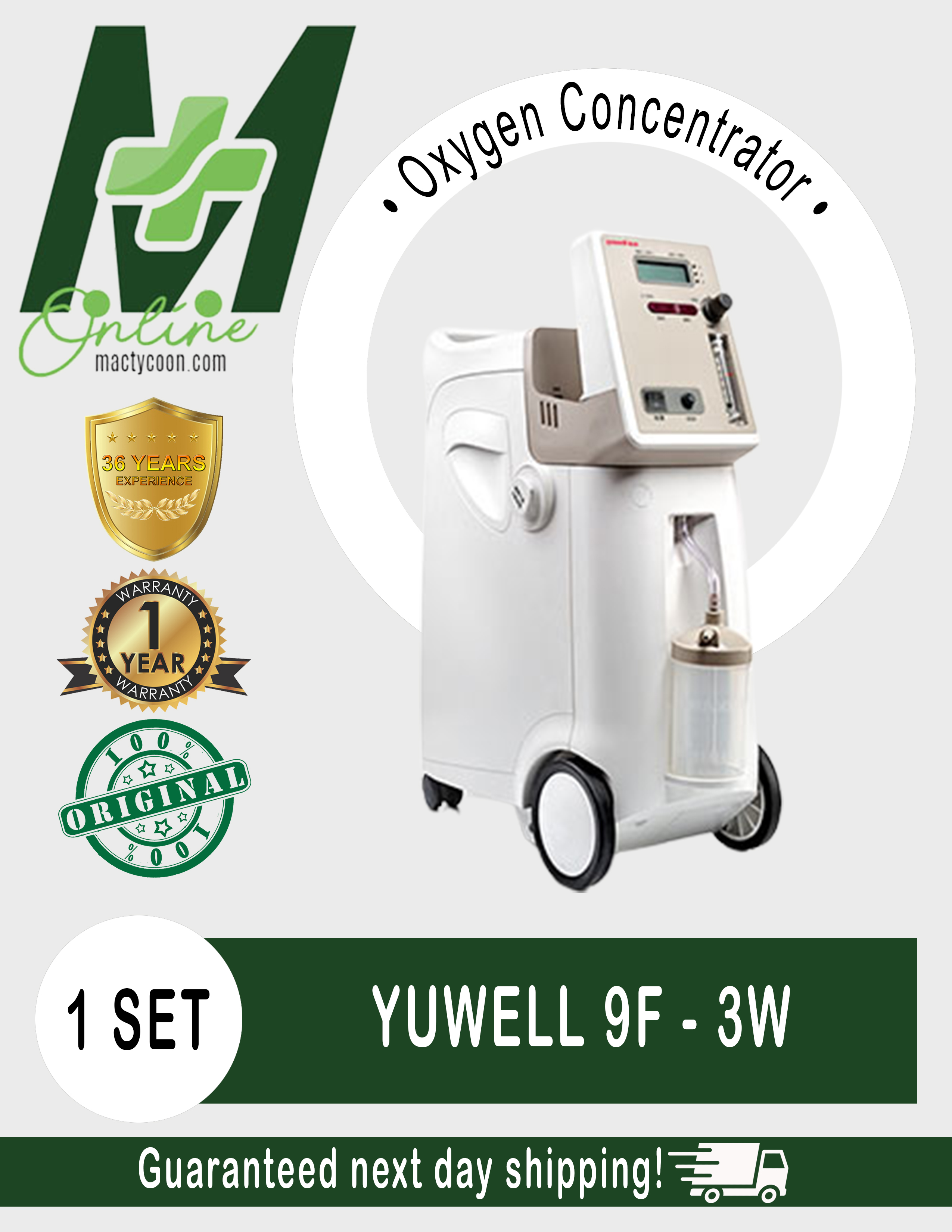 Oxygen Concentrator - Yuwell 3 Liters (9F-3W) | Lazada PH