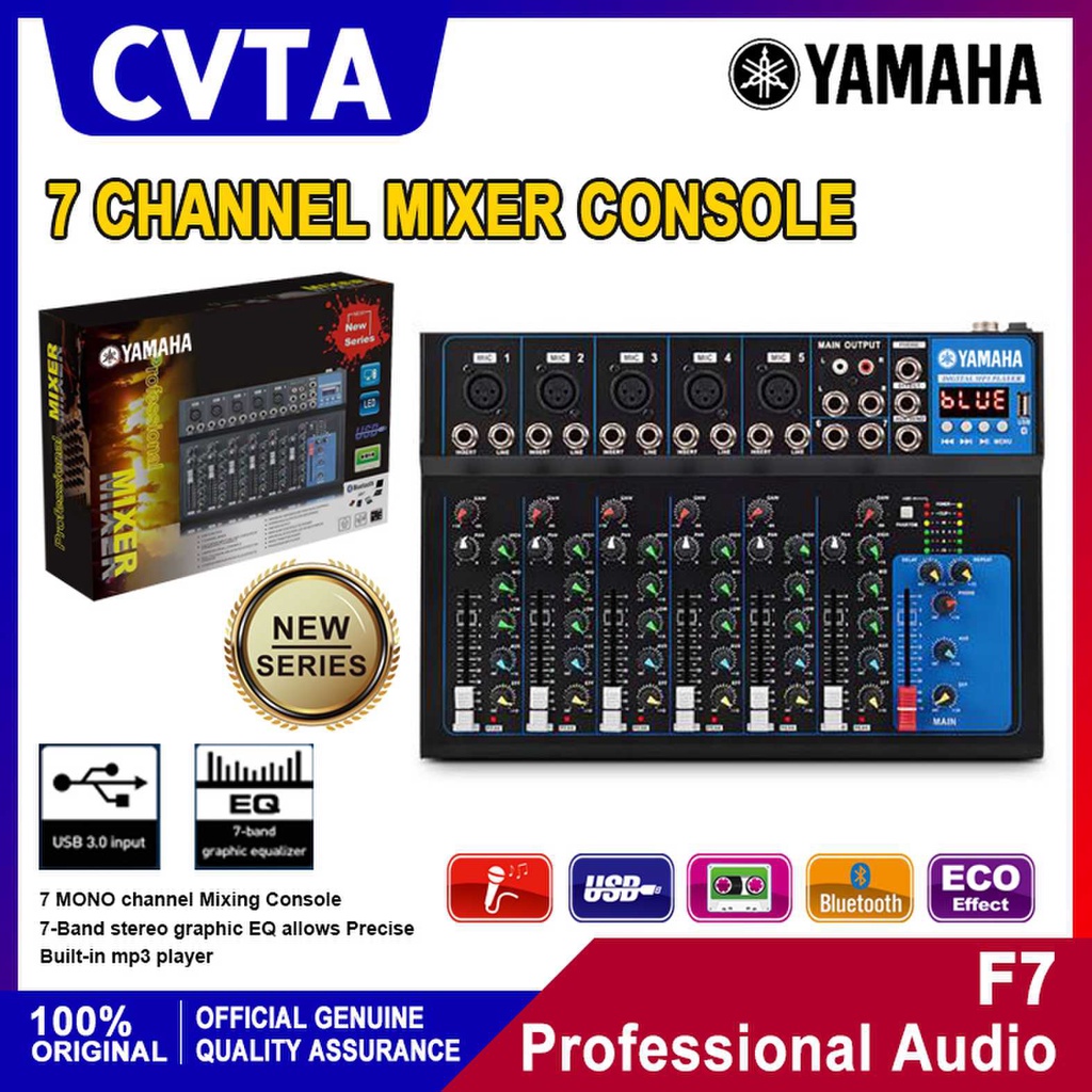 Yamaha F7-USB Mixer 7-channel USB with reverb effect home | Lazada PH