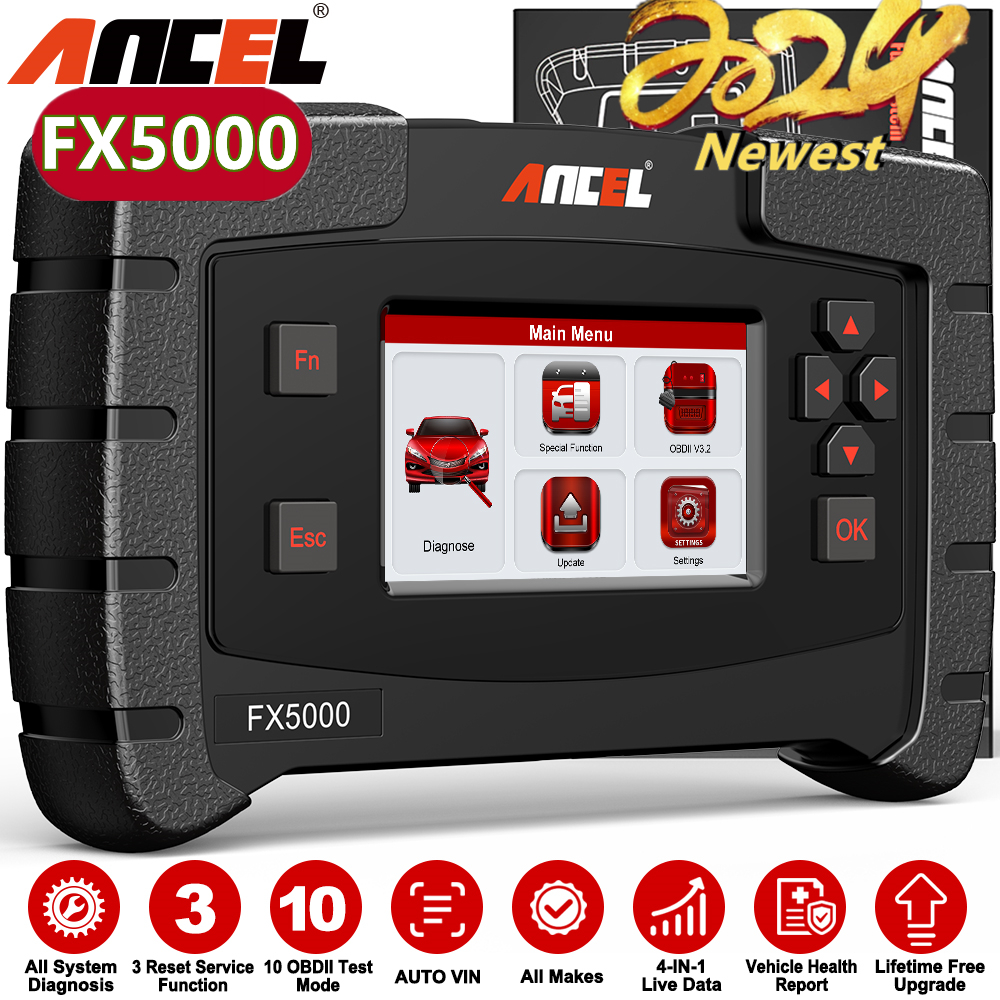 ANCEL FX5000 All System Obd2 Scanner Lifetime Free Update Car ...
