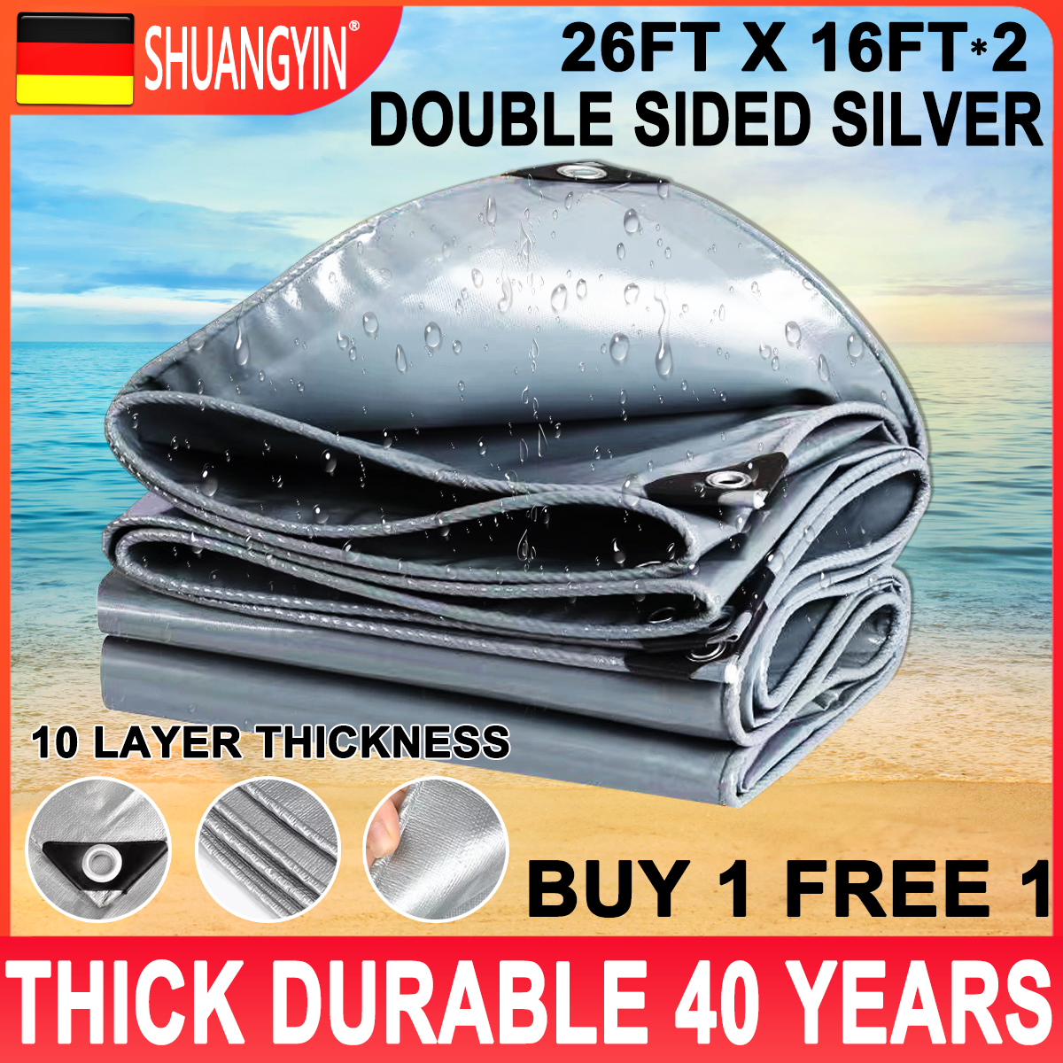 trapal waterproof makapal buy 1 take 1 size 19ft x 26ft tolda trapal ...