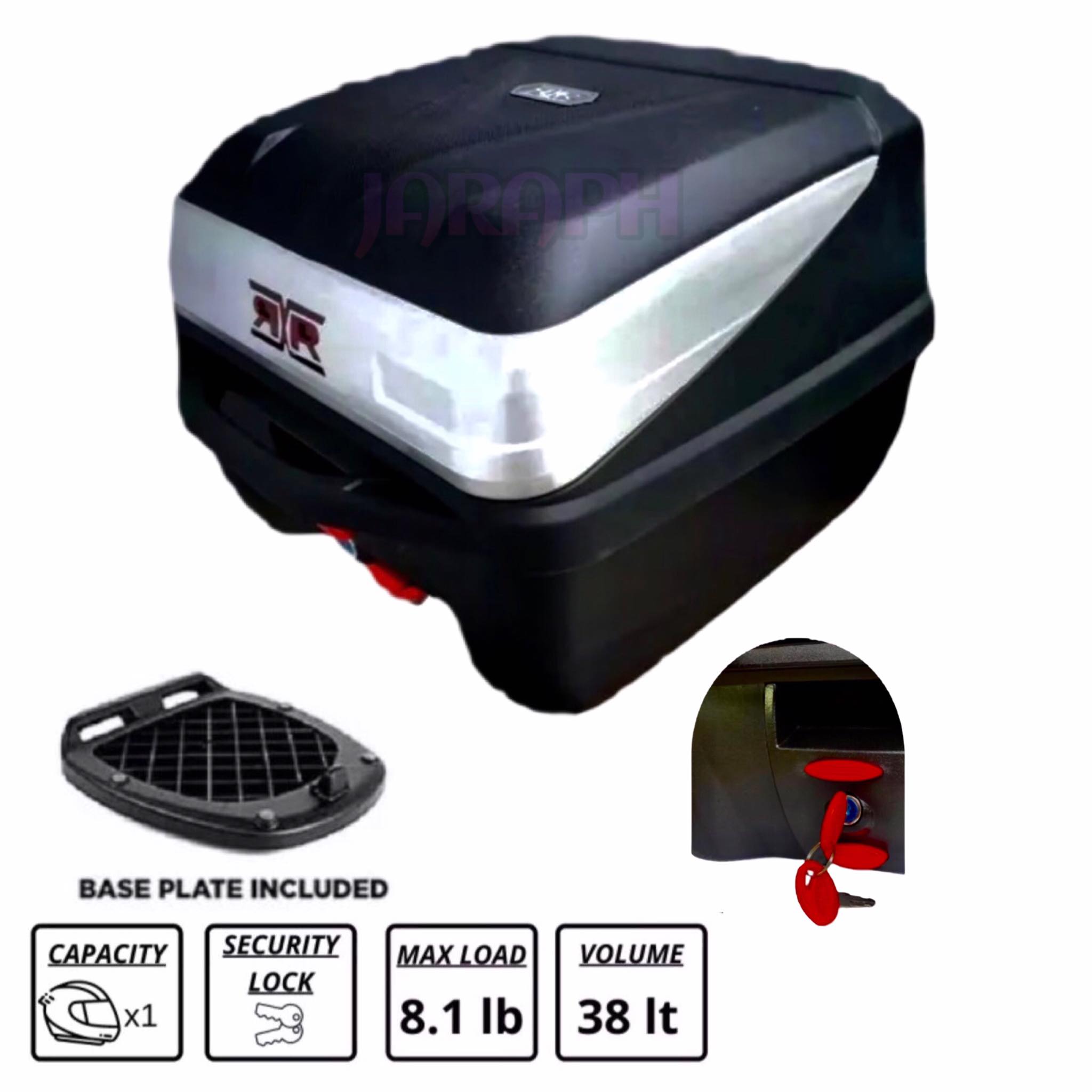 RXR #669 38 Liters Luggage Box Inner Container Tail Case Trunk ...