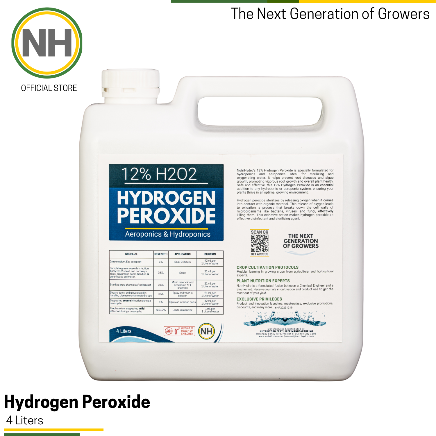 NutriHydro 12% Hydrogen Peroxide | Lazada PH