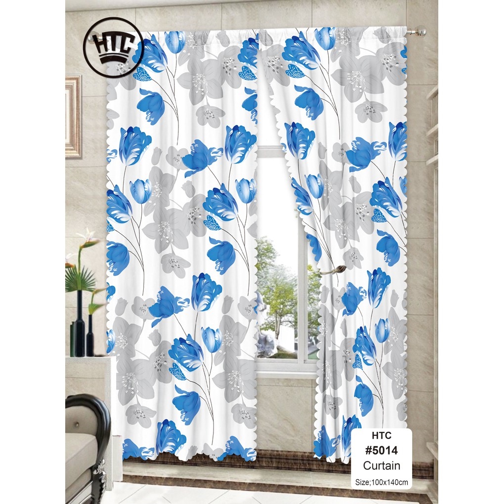 Curtain 100x140 cm Cotton New Kurtina Curtains For Window Door | Lazada PH