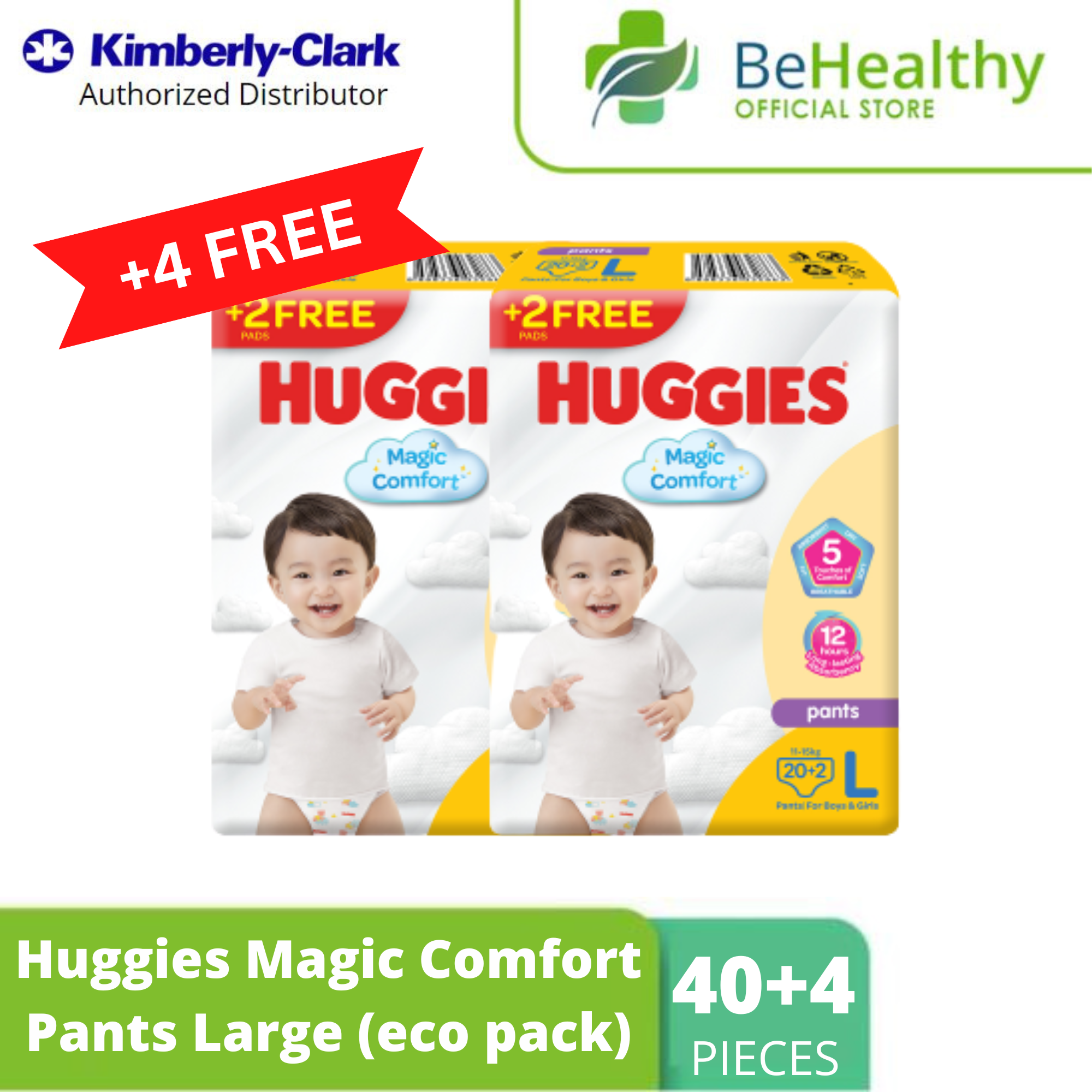 Huggies Magic Comfort Pants Large (eco pack) - 44 pcs | Lazada PH