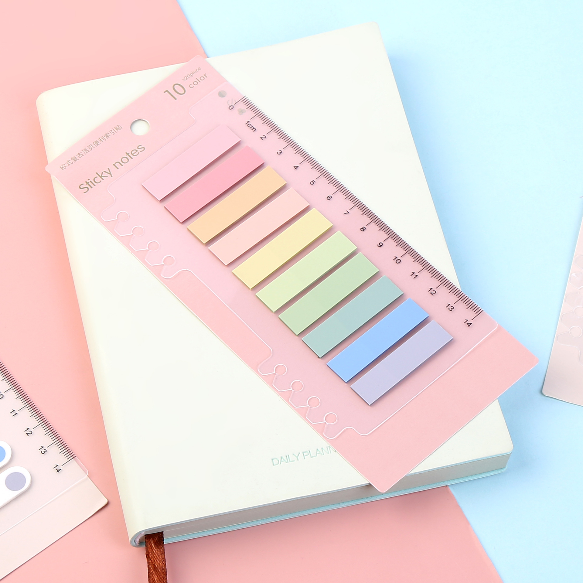 200pcs Sticky Index Tabs Colorful Sticky Note Memo Pad Lable Markers