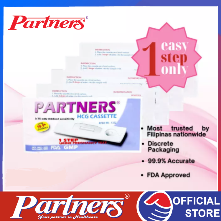 Partners Urine Pregnancy Test (1 EASY STEP) 1 piece | Lazada PH