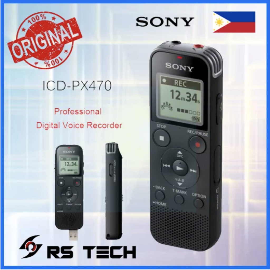 Sony ICD-PX470 Stereo IC Recorder 4GB | Lazada PH