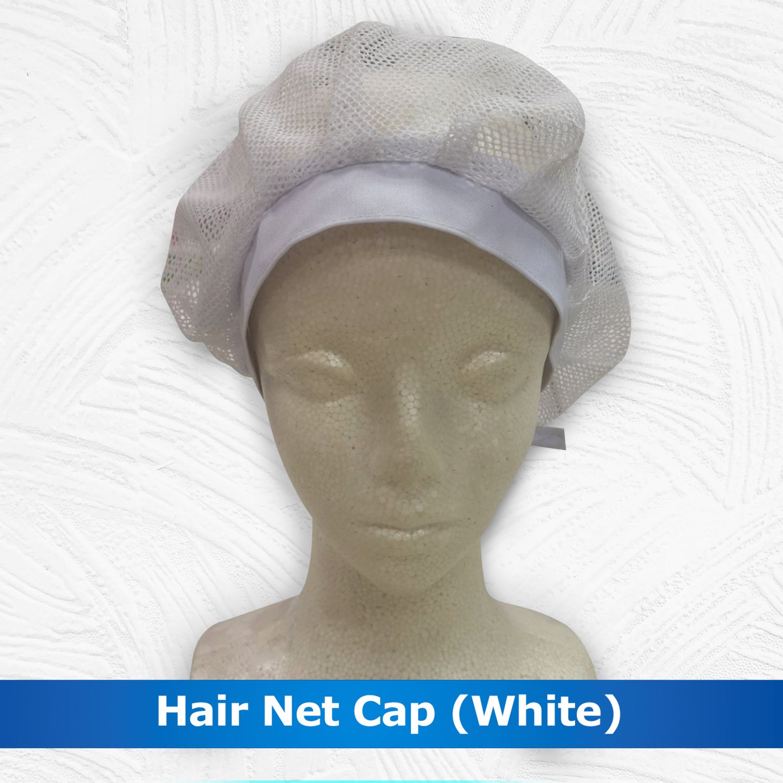 Kleensafe Hairnet Cap - White Washable, Adjustable tie strap Hairnet ...