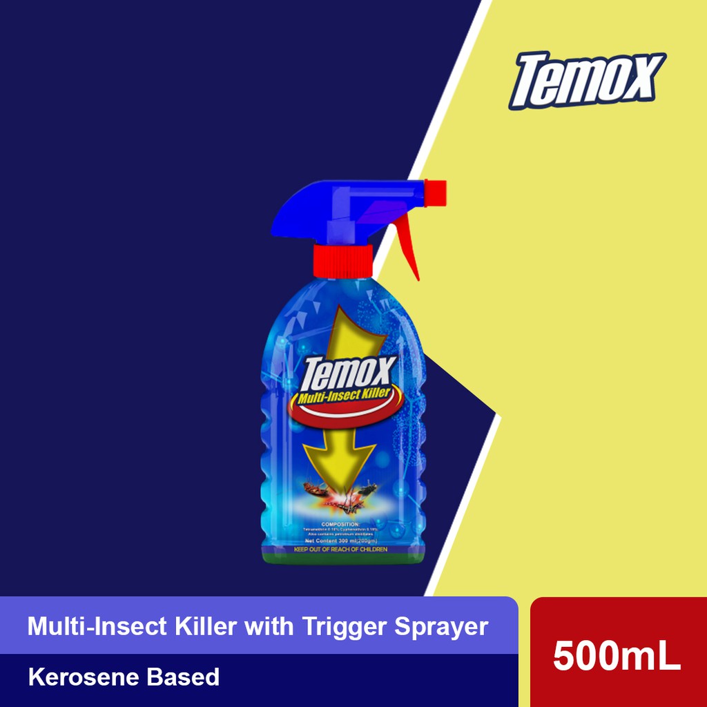 Temox Multi-Insect Killer Kerosene Based 500ml Trigger Spray | Lazada PH