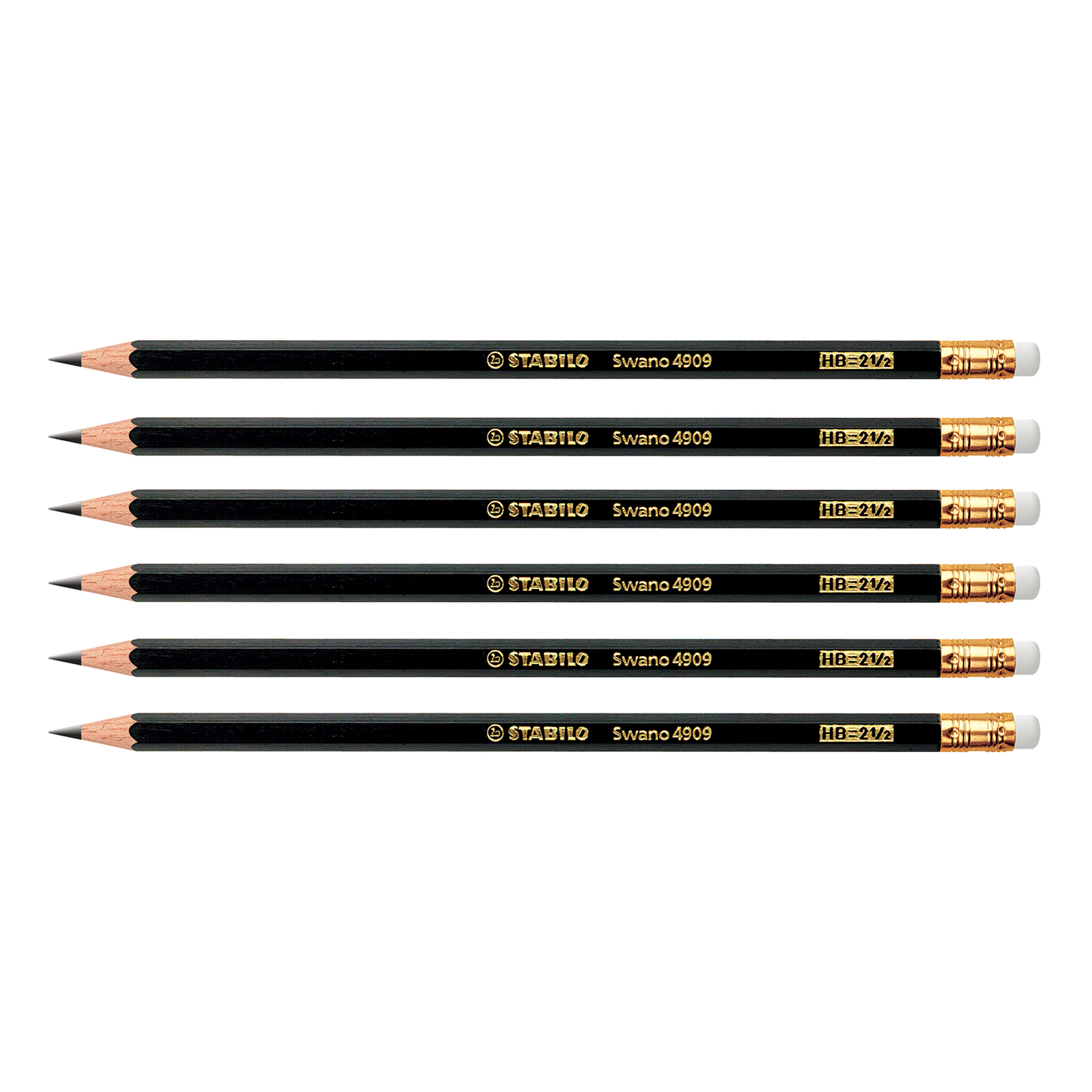 STABILO Swano Pencil Black, Yellow, Red Graphite Lead for Writing ...