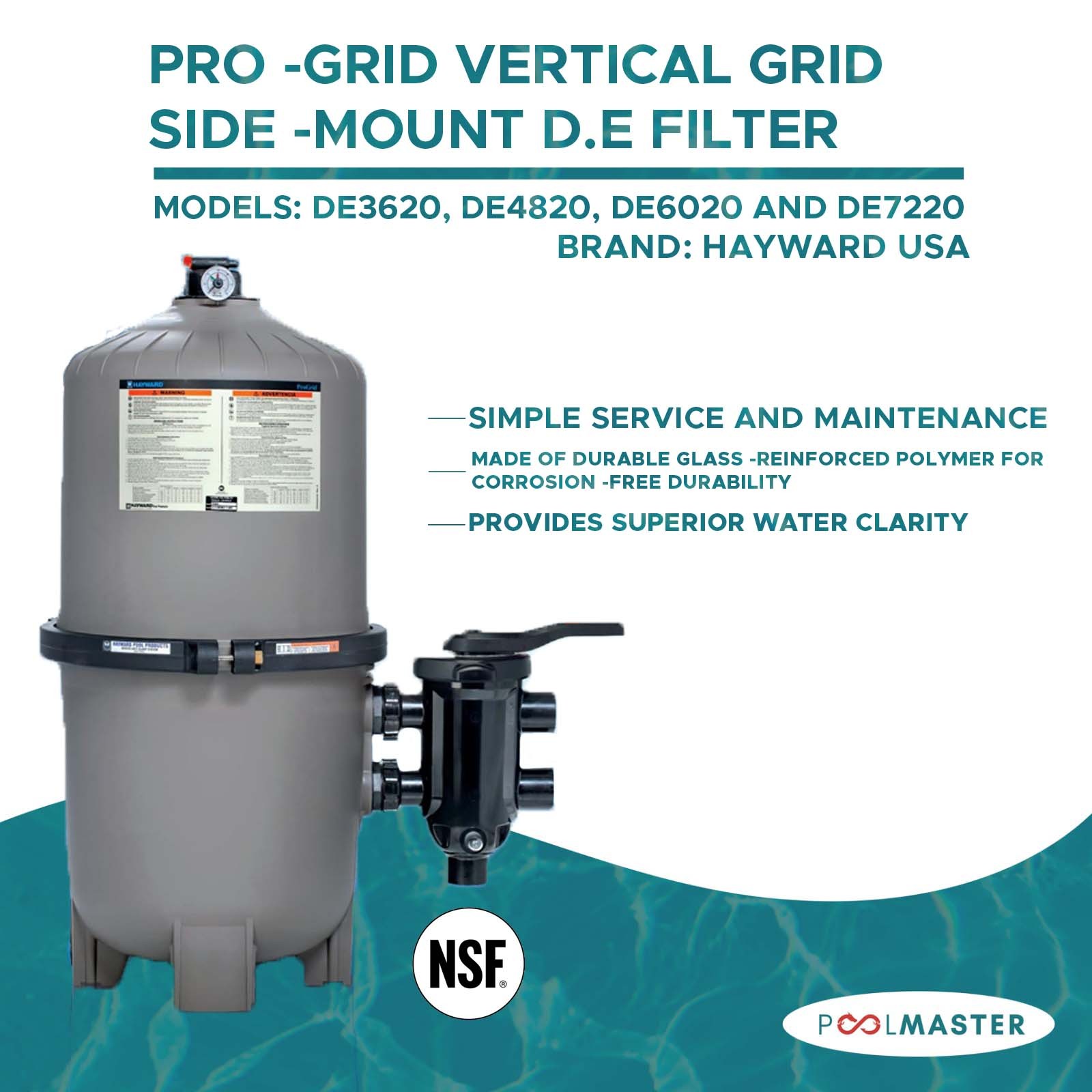 Hayward DE7220 72 sq.ft. Pro-Grid DE Filter - 144GPM | Lazada PH