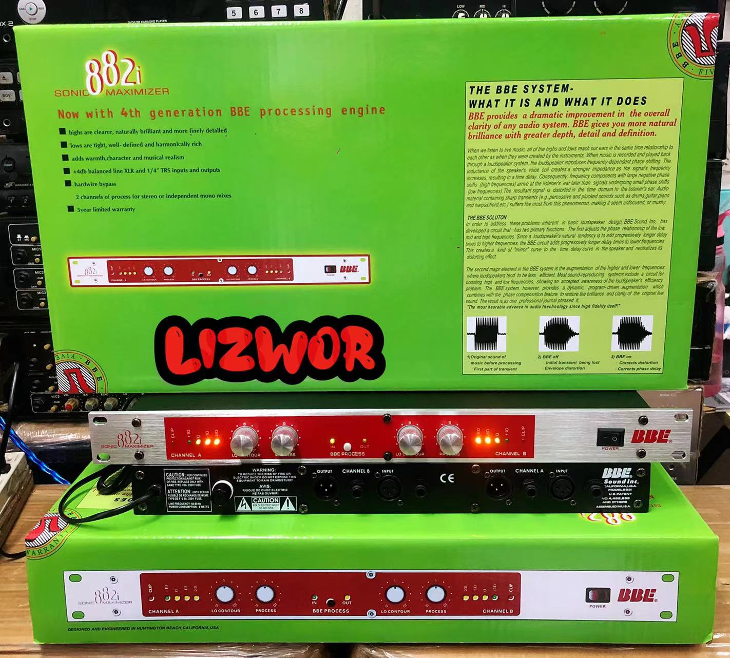 BBE 882i Sonic Maximizer Bass Enhancer Excitement of Sound Enhancer ...