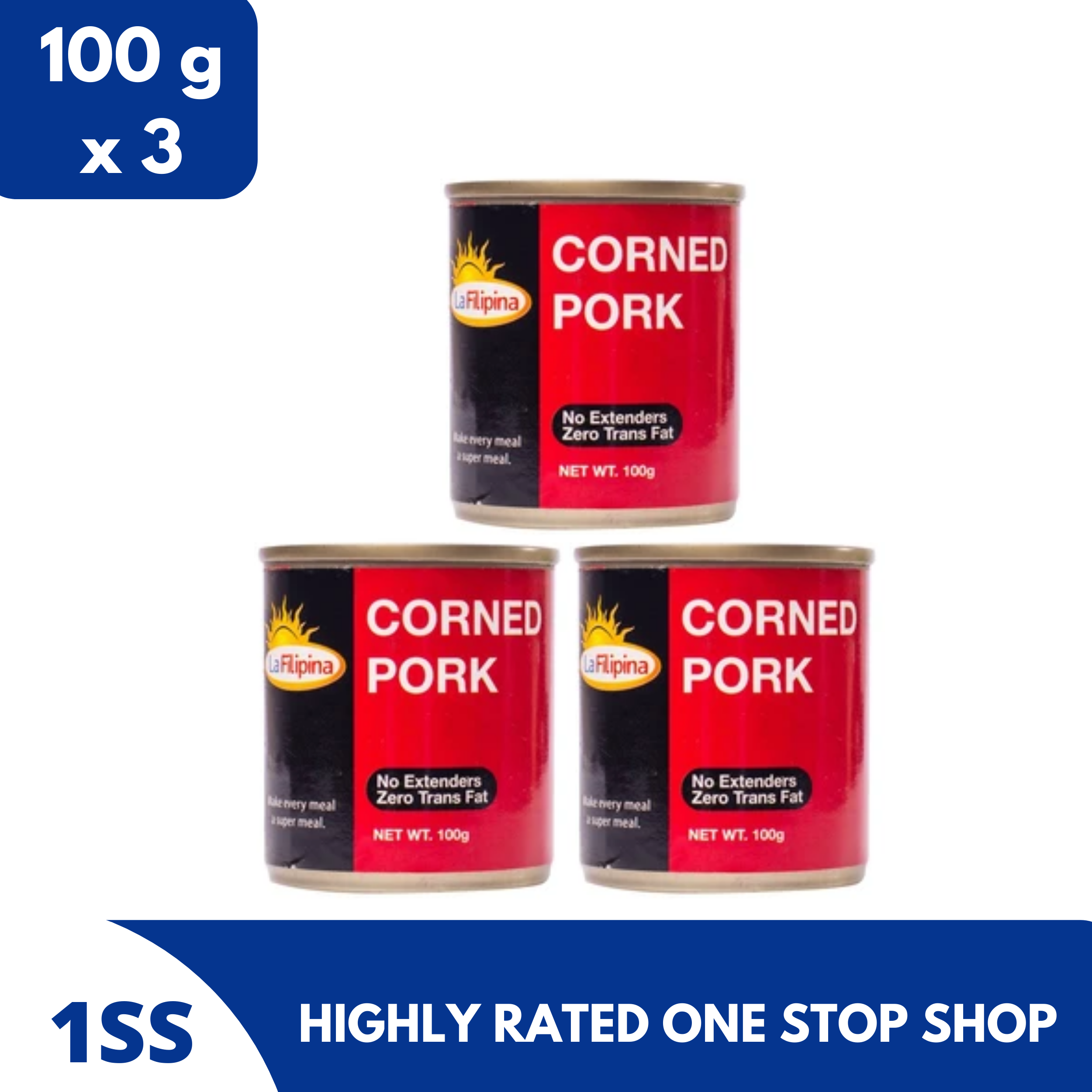 La Filipina Corned Pork, 100g set of 3 | Lazada PH