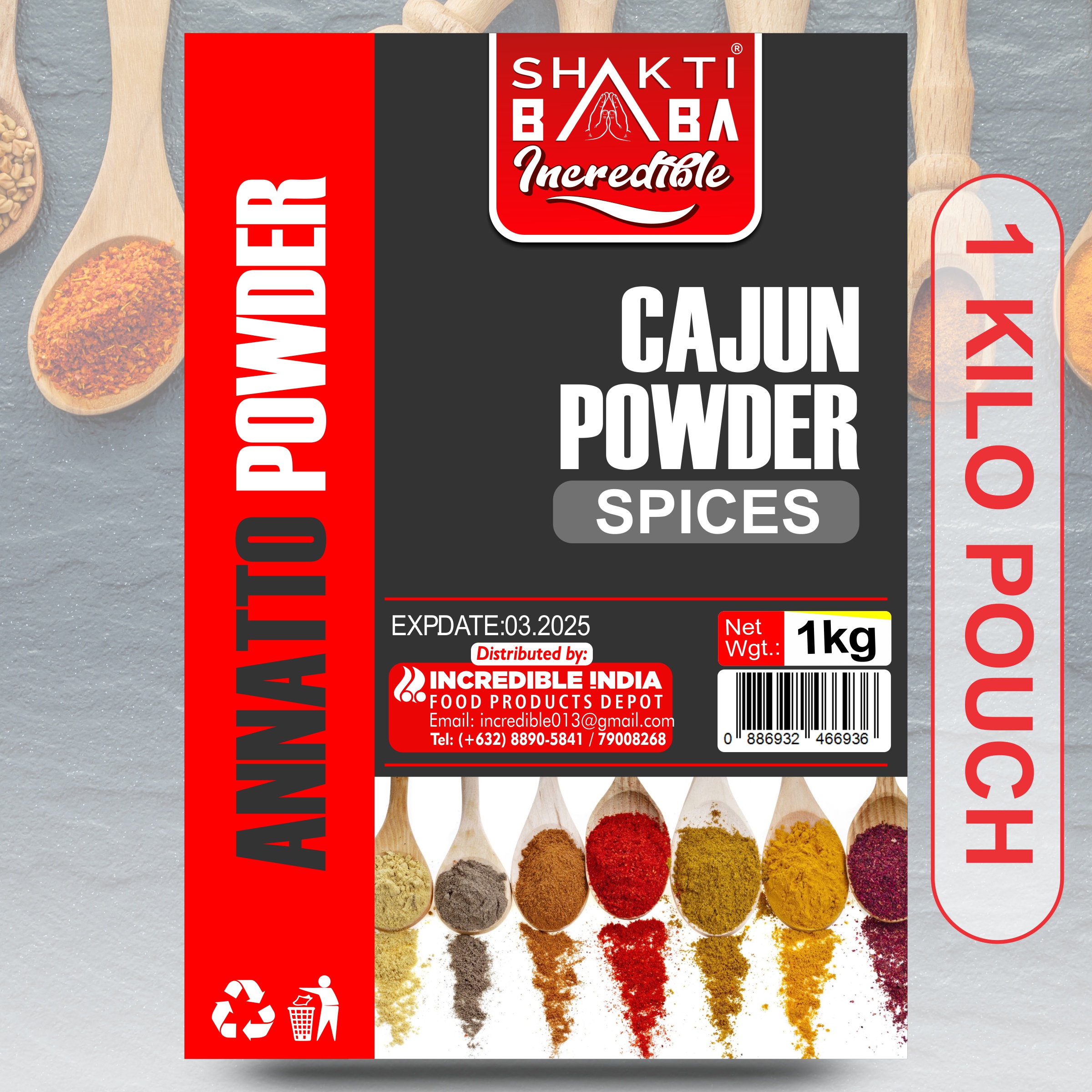 Shakti Baba Cajun Powder Blended 1kg | Lazada PH