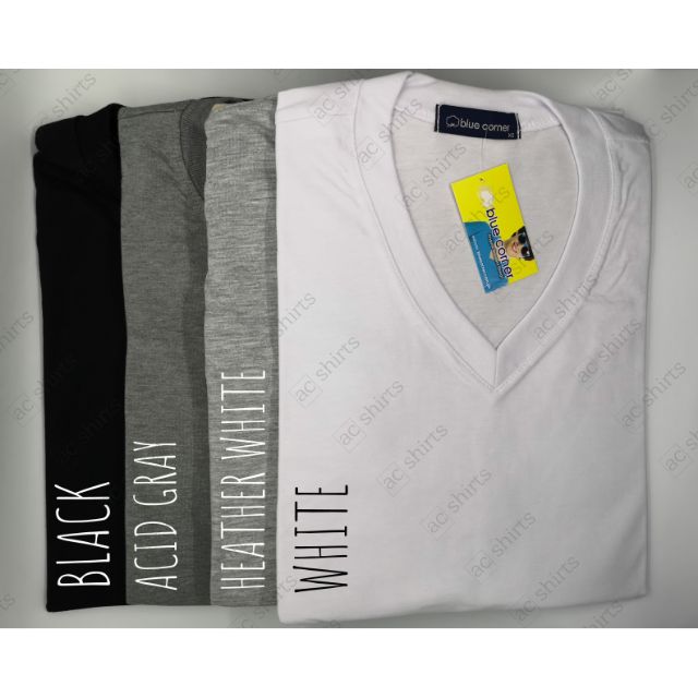 Blue Corner V-neck Tshirt urban short for men | Lazada PH