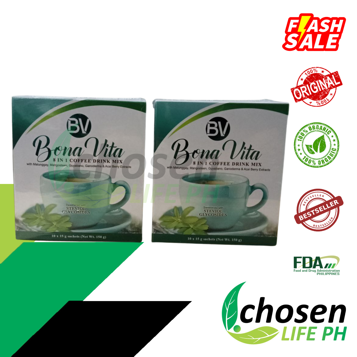 Bona Vita 8 in 1 COFFEE (Buy 1 Take 1 (20 Sachets) (2 BOXES) | Lazada PH