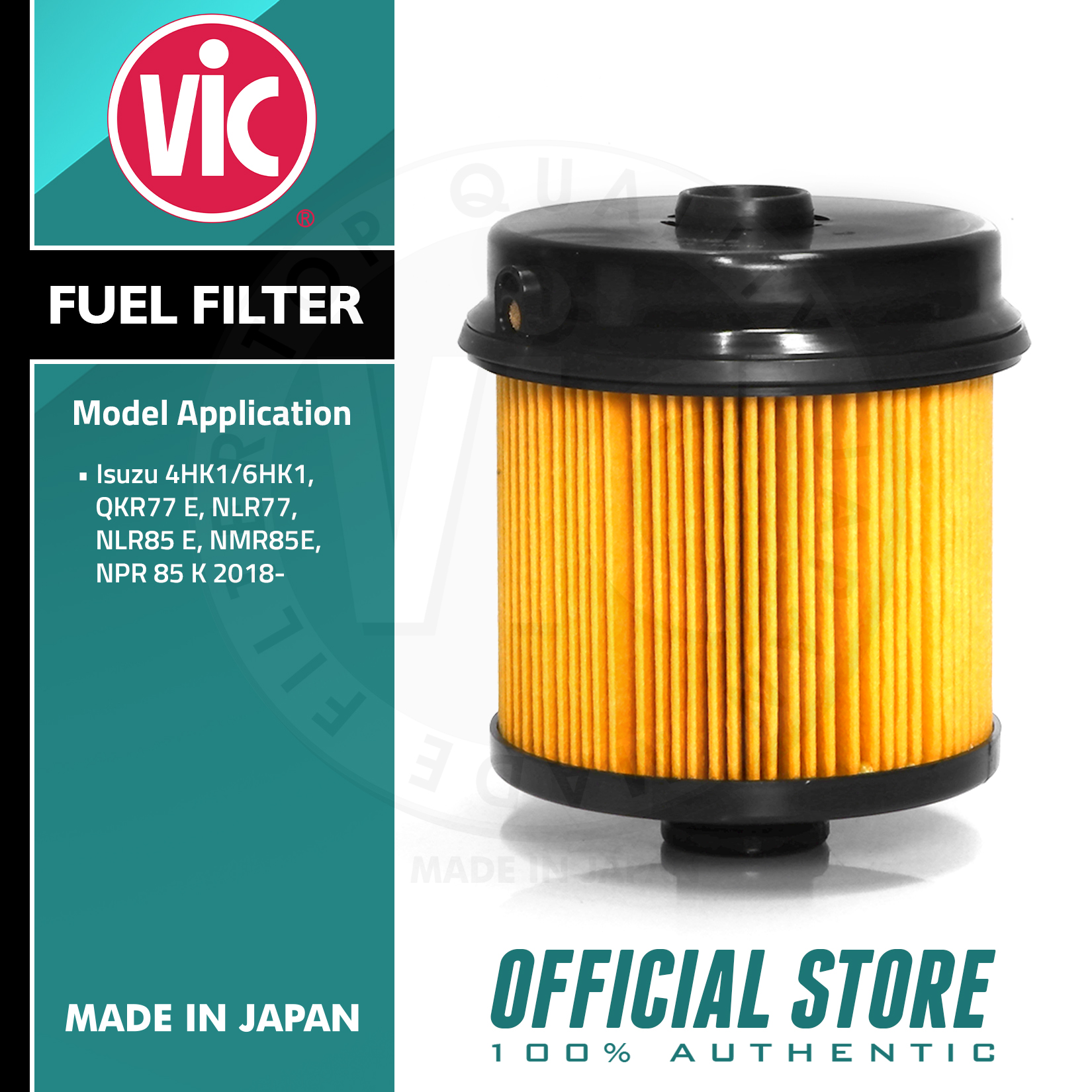 VIC Fuel Filter F-513 For Isuzu 4HK1/6HK1, QKR77 E, NLR77, NLR85 E ...