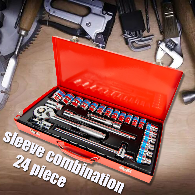 Tool sets Made in Germany 24PCS Socket SET 8mm to 32mm 1/2 Drive with Ratchets sockets , Power ...