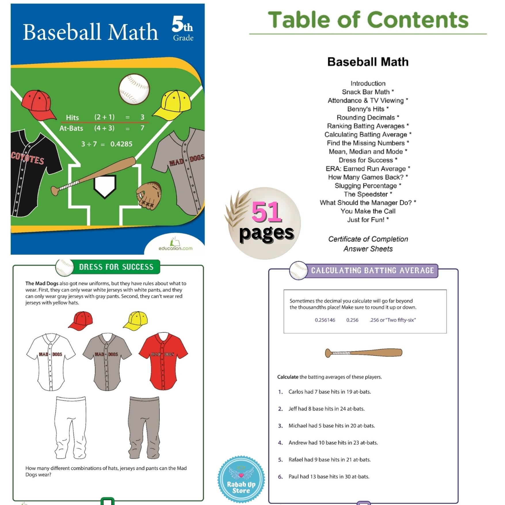 GRADE 5 (MATH) Activity Workbook Worksheet Homeschool Learning ...