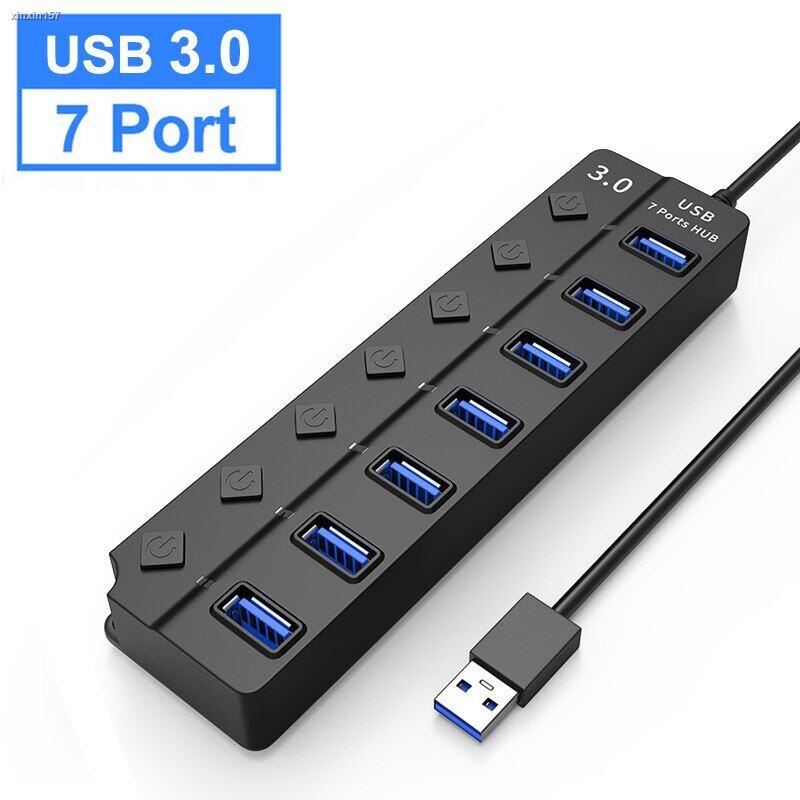 【Ready Stock】USB Hub USB Port Extension 4/7 Ports USB Hub For Laptop 3. ...
