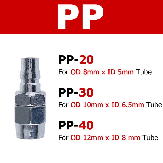 Quick Release Coupler Pneumatic Fitting Compressor Hose Coupling 1/4 ...