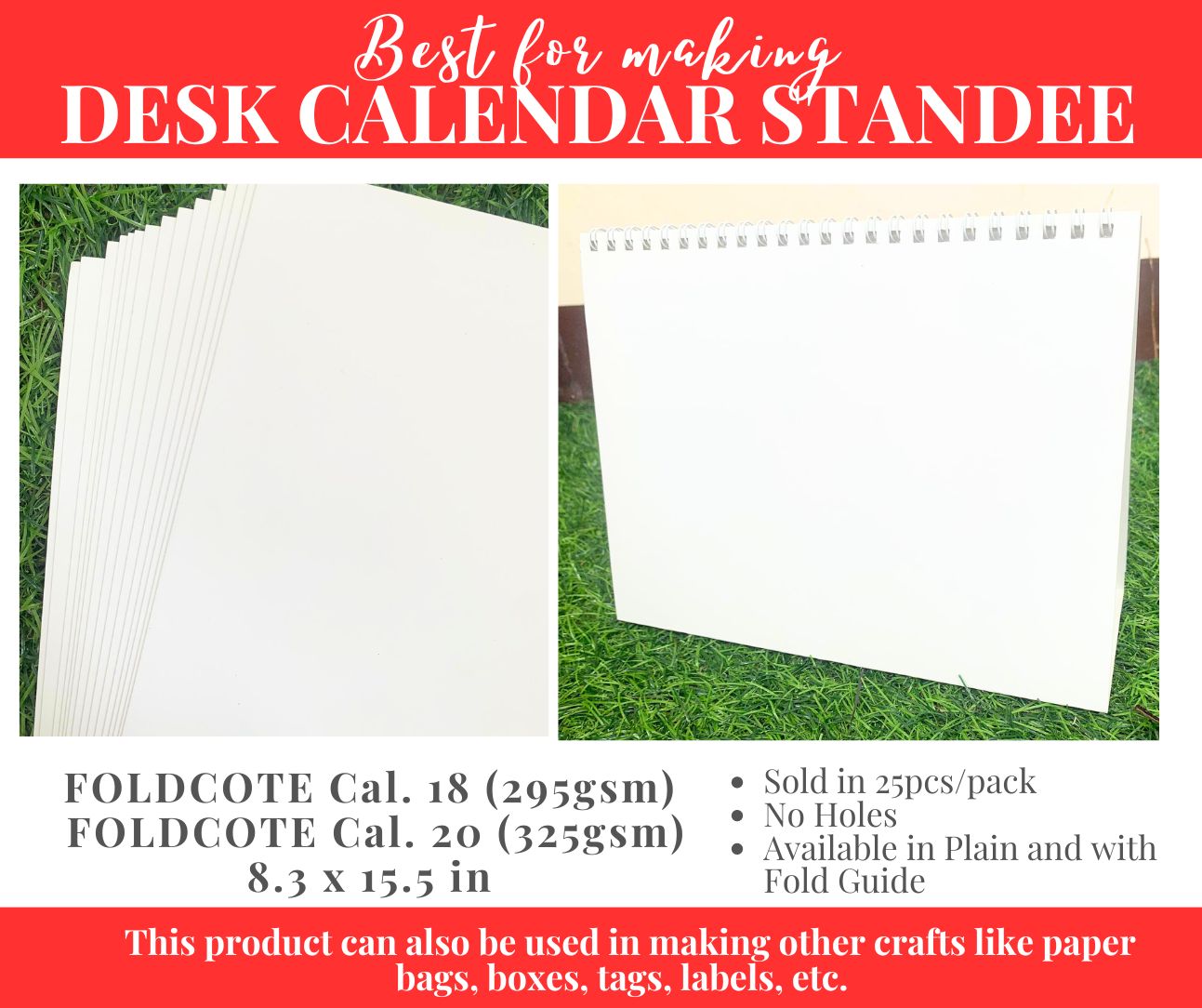 Solid Foldcote #18 Foldcote #20 Calendar Stand Calendar Standee ...