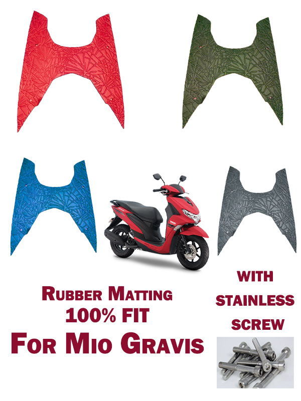 Yamaha Mio Gravis v1 2019-2022 Rubber Matting Colored | Lazada PH