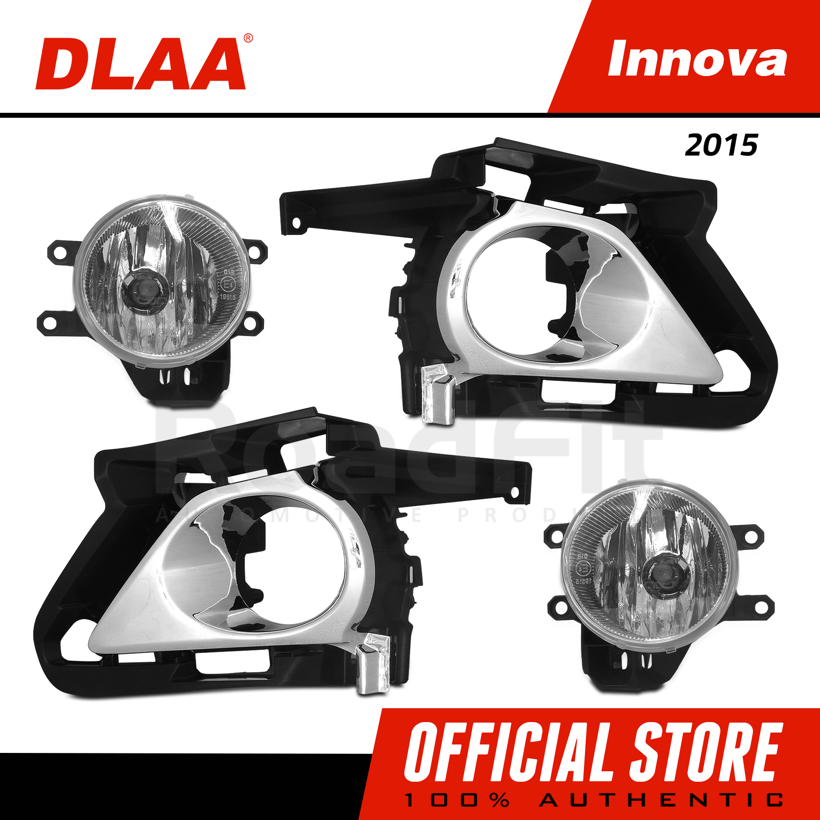DLAA Genuine Fog Lamp / Fog Light H16 12V 19W, Clear for Toyota Innova ...