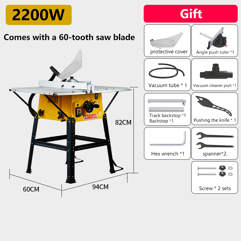 DEKES Professional Table Saw Machine 8" 250mm 1800W with VARIANTS ...