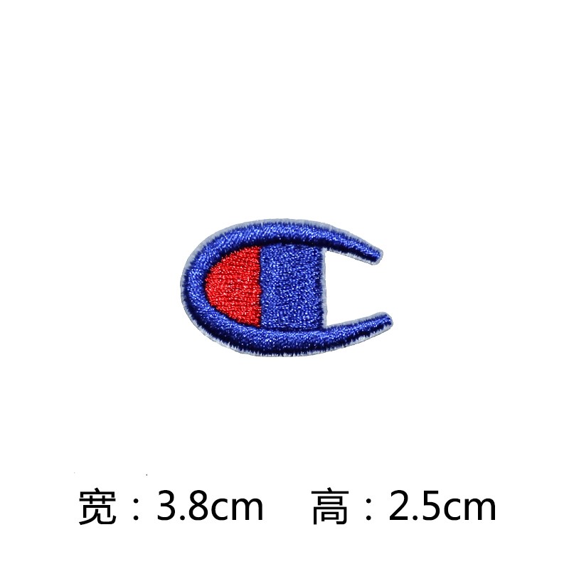 Champion embroidery cloth patch size patch patch Champion brand logo ...