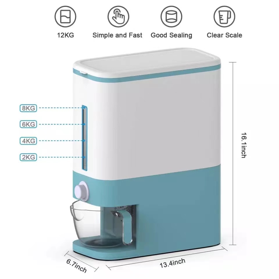 Rice Dispenser 25kg Automatic Sale Rice Bucket Rice Box Rice Dispenser ...