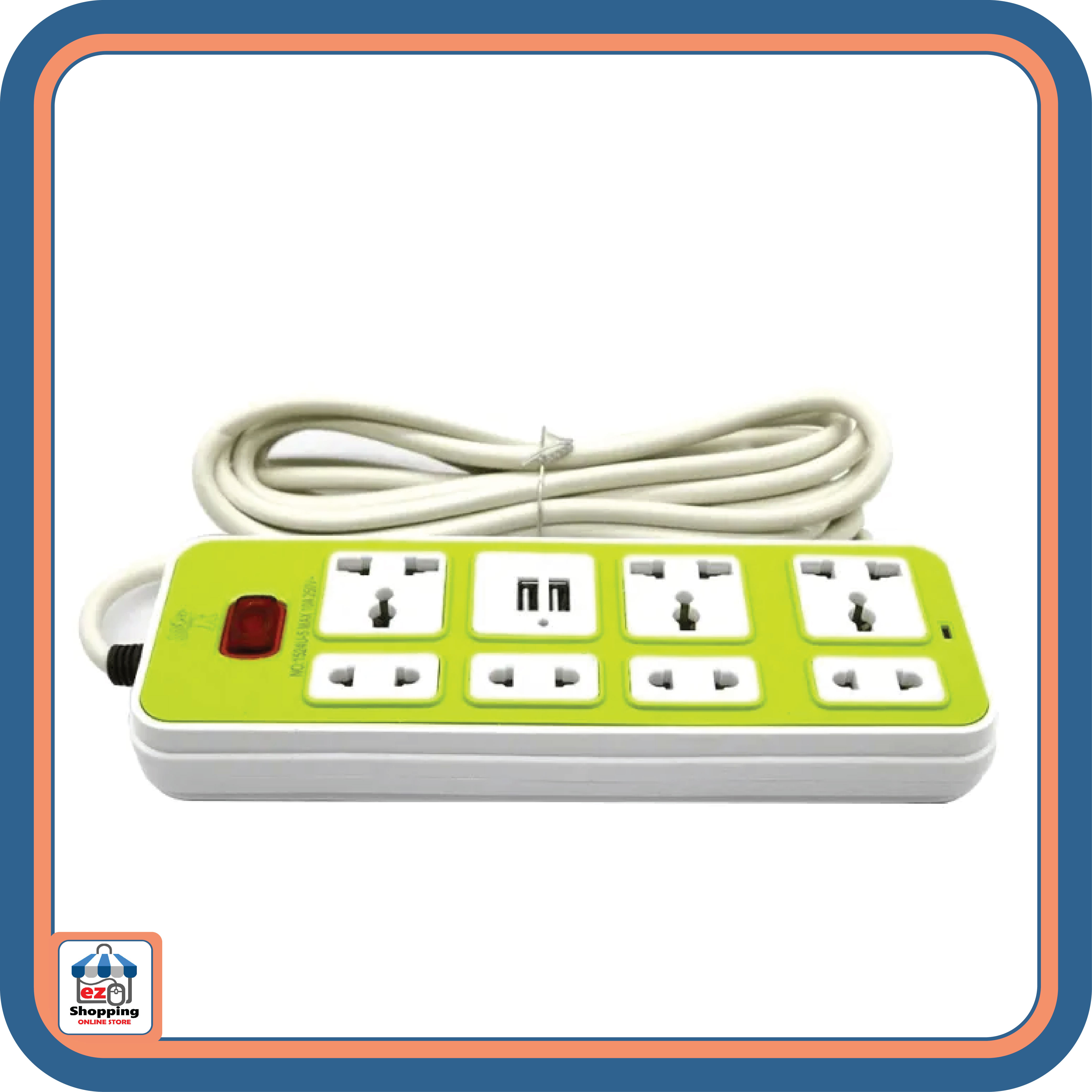 25A Universal Power Socket USB Extension Cord | Lazada PH
