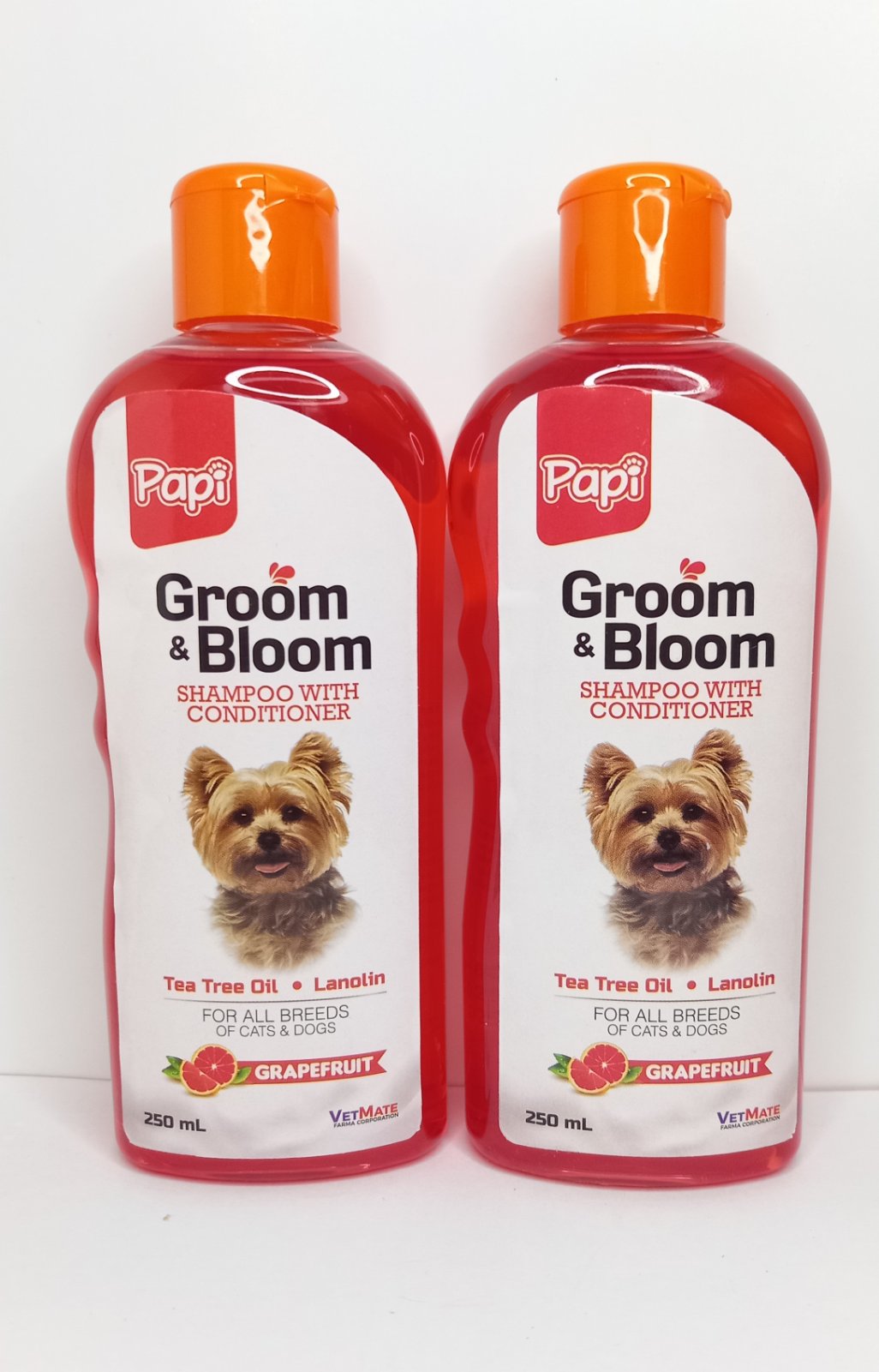 [VET SUPPORT] 2PCS 250mL PAPI GROOM & BLOOM Shampoo with Conditioner ...